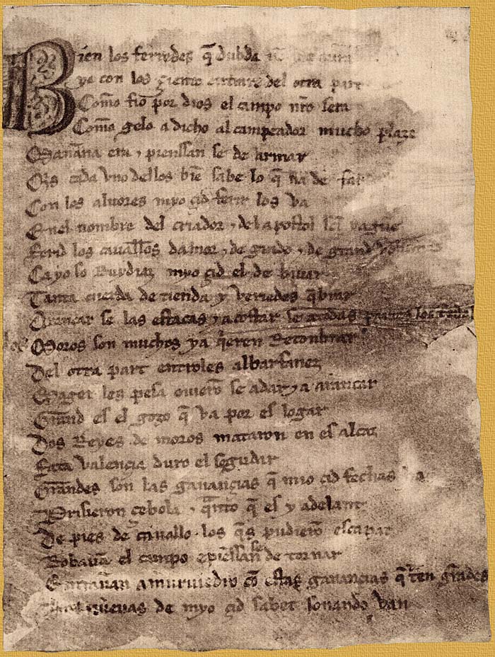 EH 2. Un único manuscrito del Cantar de mio Cid - JoséGuadalajara.com EH 2. Un único manuscrito del Cantar de mio Cid - JoséGuadalajara.com